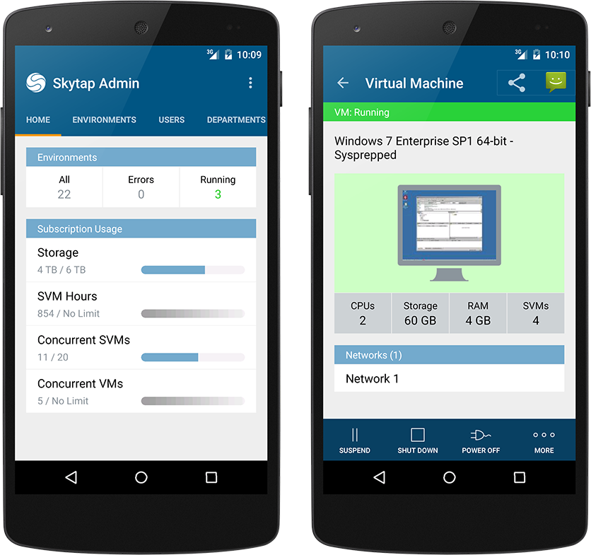 Skytap Admin on Android · Broadside Digital · Mobile & Web App ...